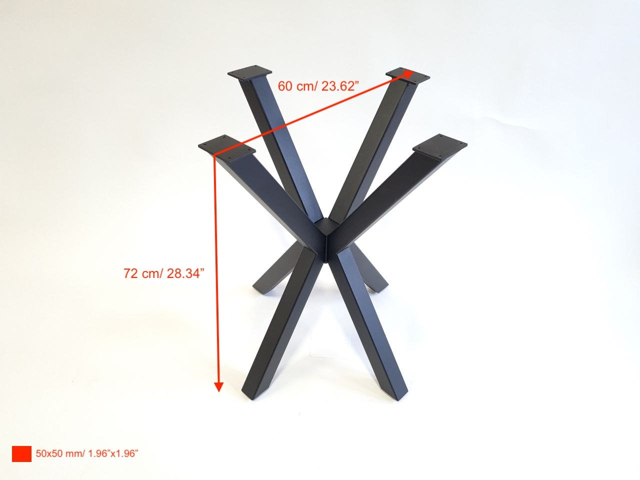 Spider Style Steel Table Base – Gjsteelandwood