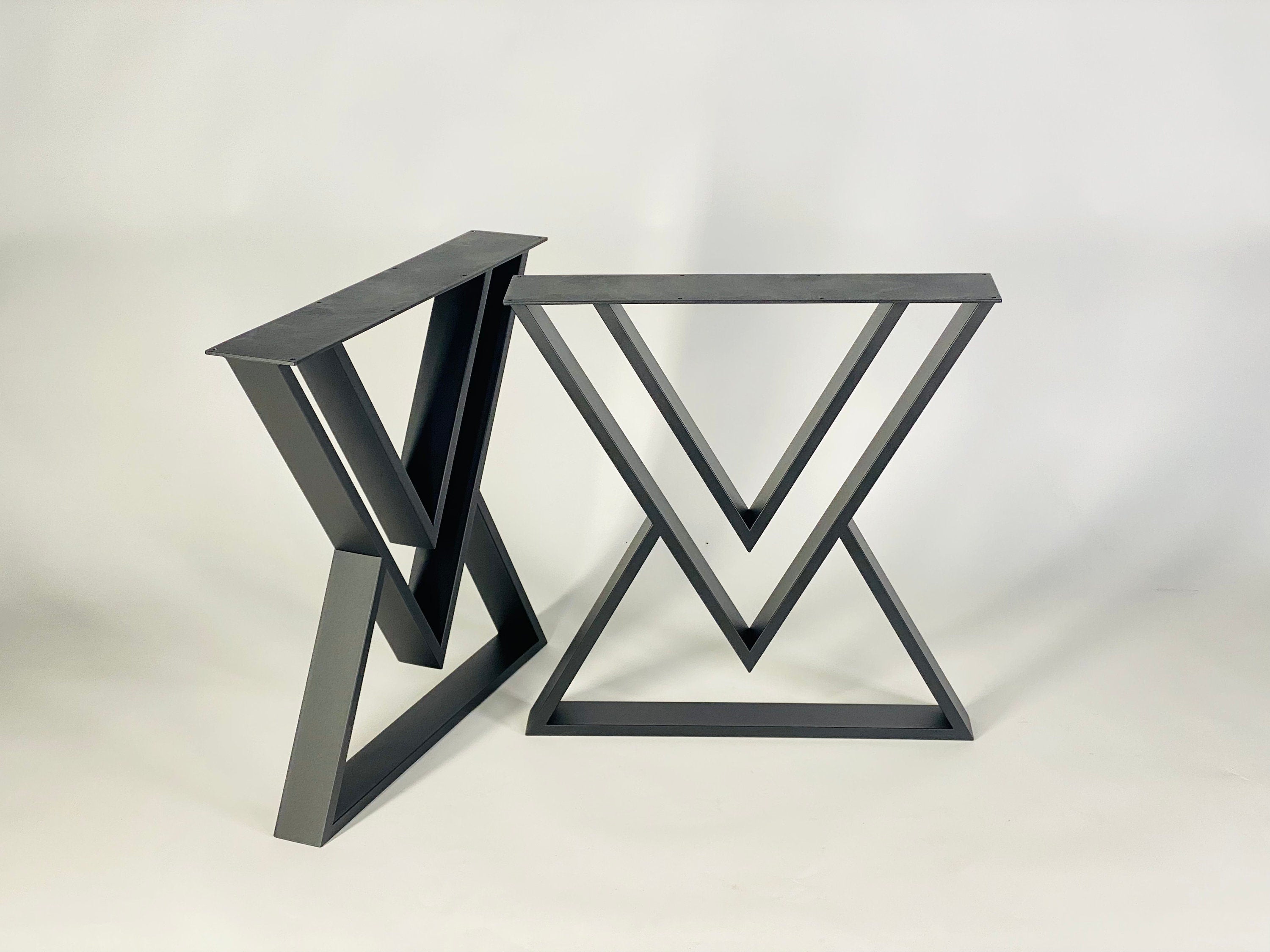 Set of 2 Diamond Shape Table Legs – Gjsteelandwood